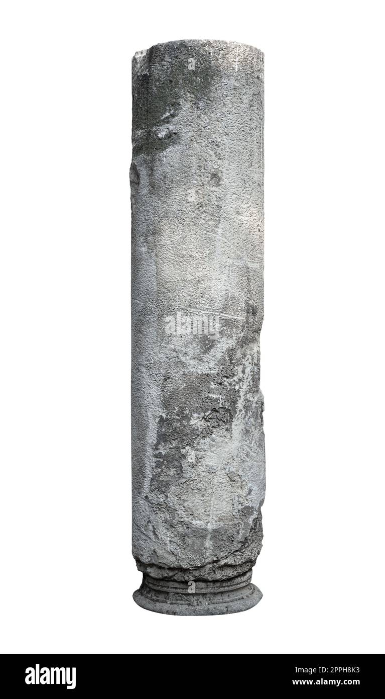 Detail of damaged ancient roman column Cut Out Stock Images & Pictures ...