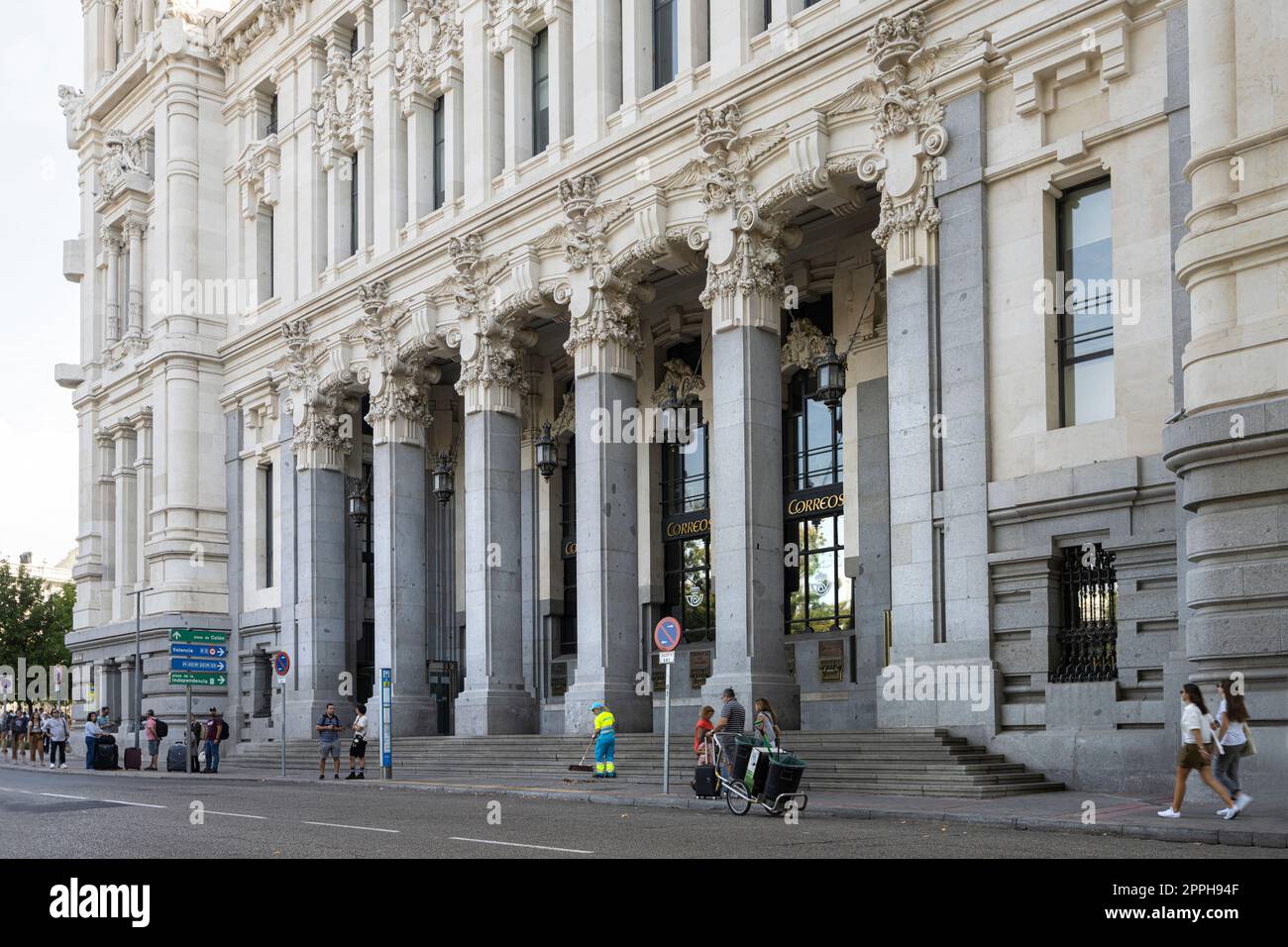 Post office building in Madrid, Spain Stock Photo - Alamy