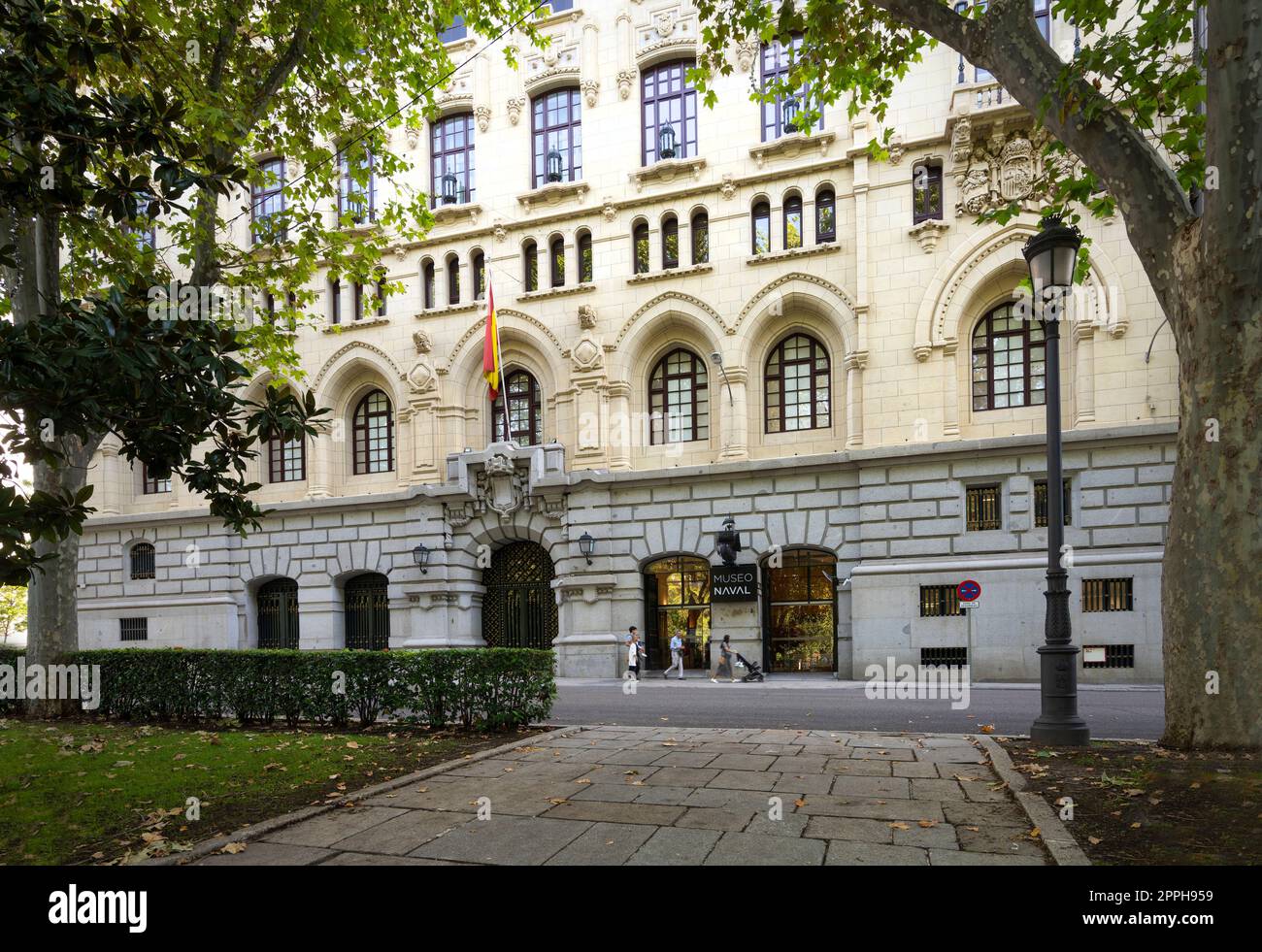 Naval Museum building in Madrid, Spain Stock Photo - Alamy