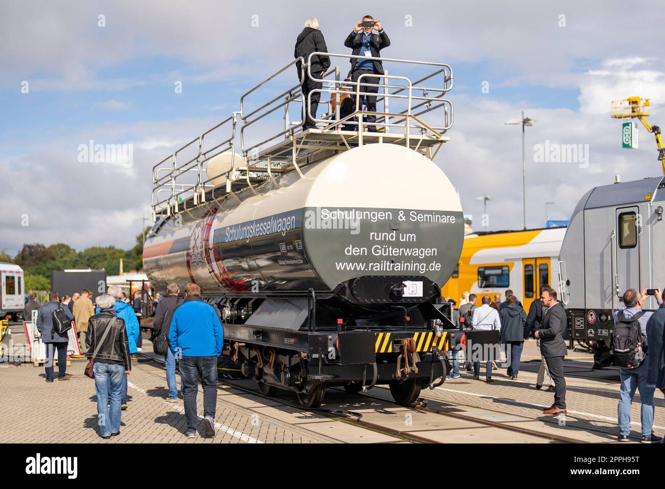 InnoTrans 2022, RailTraining GmbH, Railway Technology Outdoor, Display Stock Photo - Alamy