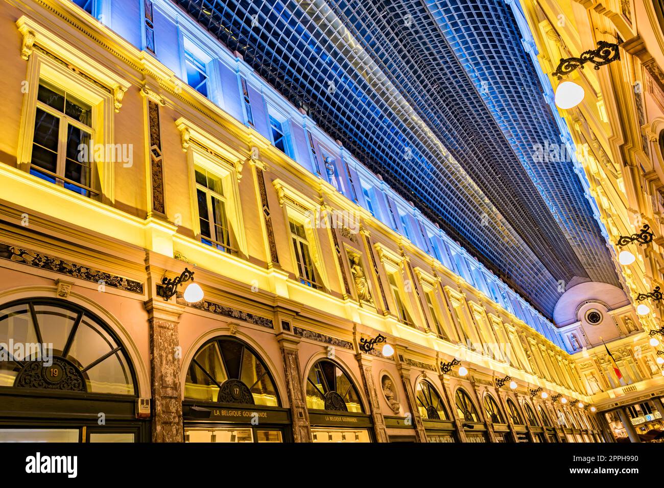 The Royal Saint-Hubert Galleries in Brussels, Belgium Stock Photo - Alamy