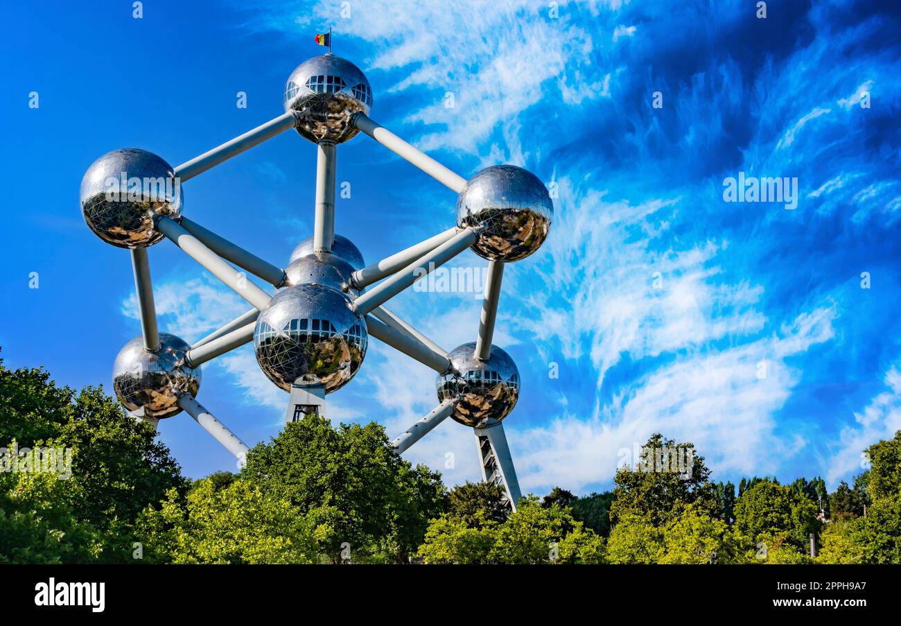 The Atomium, the famous landmark of Brussels, Belgium Stock Photo - Alamy