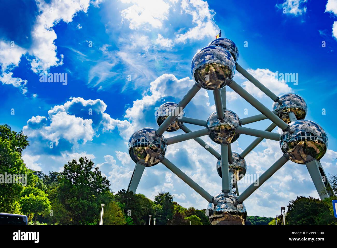 The Atomium, the famous landmark of Brussels, Belgium Stock Photo - Alamy