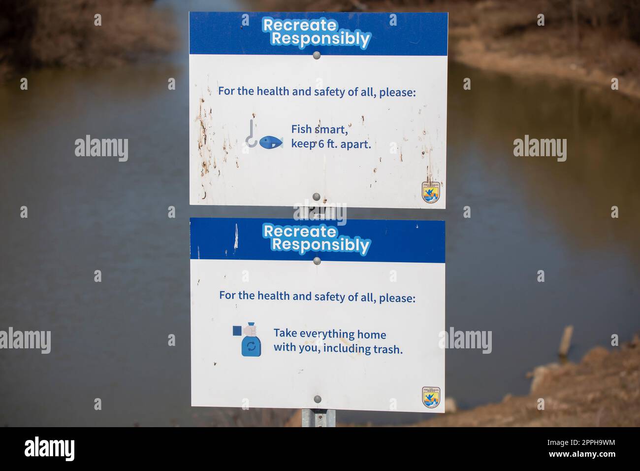 Responsible Recreation Sign Stock Photo - Alamy