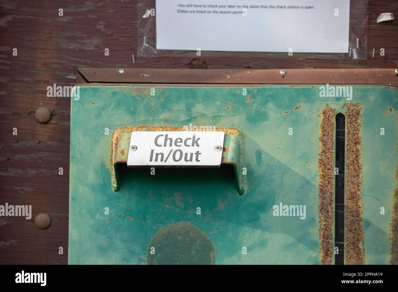 Check In/Check Out Area of a National Forest Stock Photo - Alamy