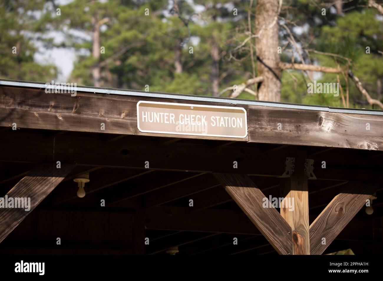 Hunter Check Station Stock Photo - Alamy