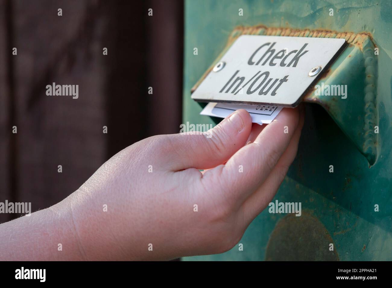 Check In/Check Out Area of a National Forest Stock Photo - Alamy