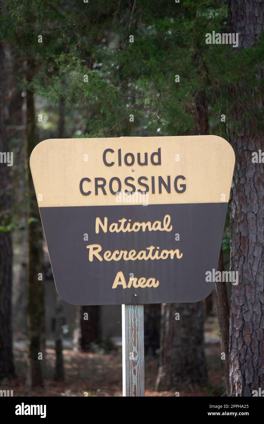 Cloud Crossing Kisatchie National Forest Recreation Area Sign Stock ...