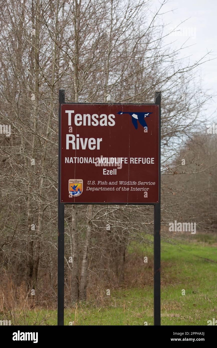 Tensas River National Willdife Refuge Sign Stock Photo - Alamy