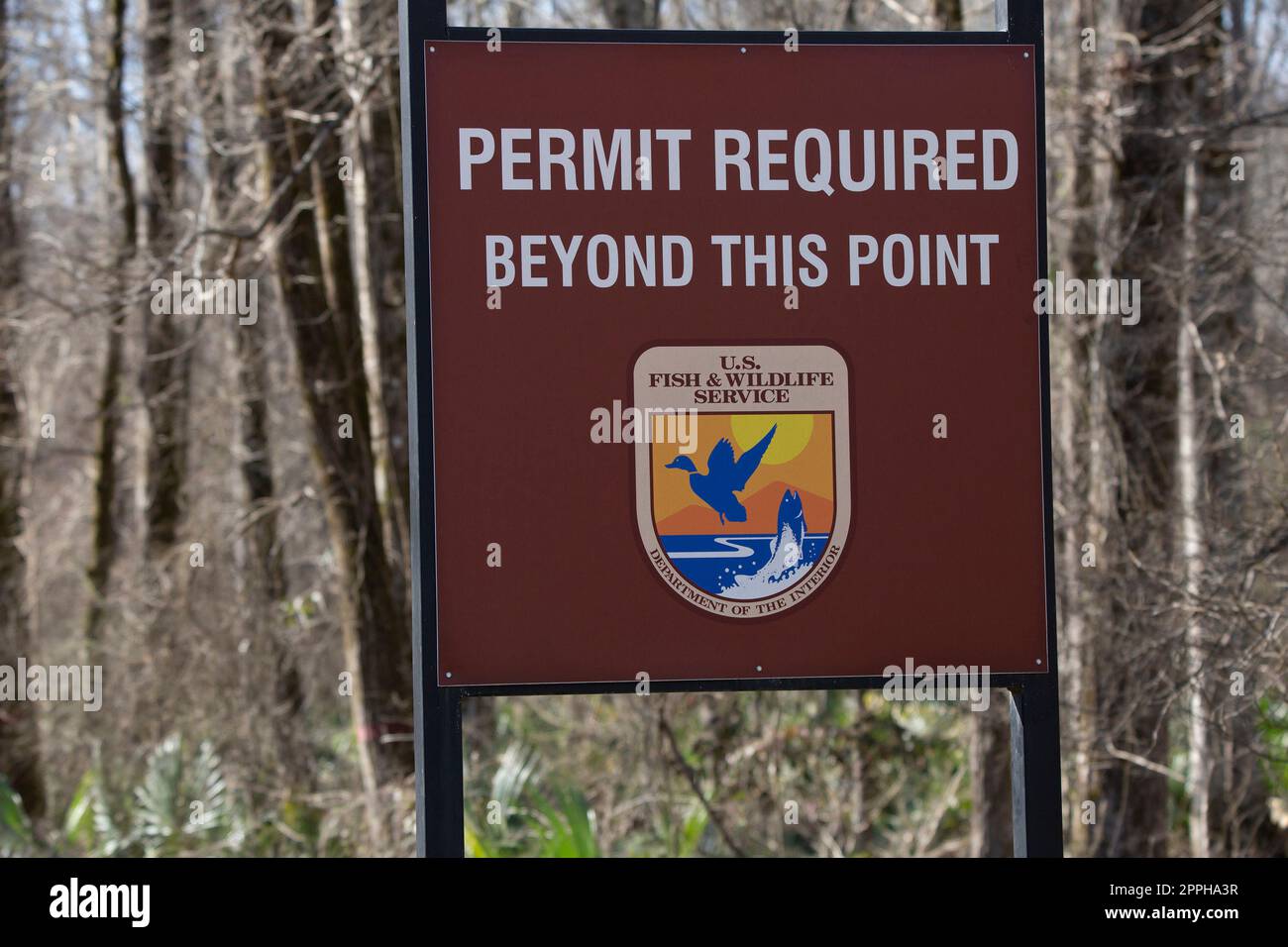 Permit Required Sign Stock Photo - Alamy