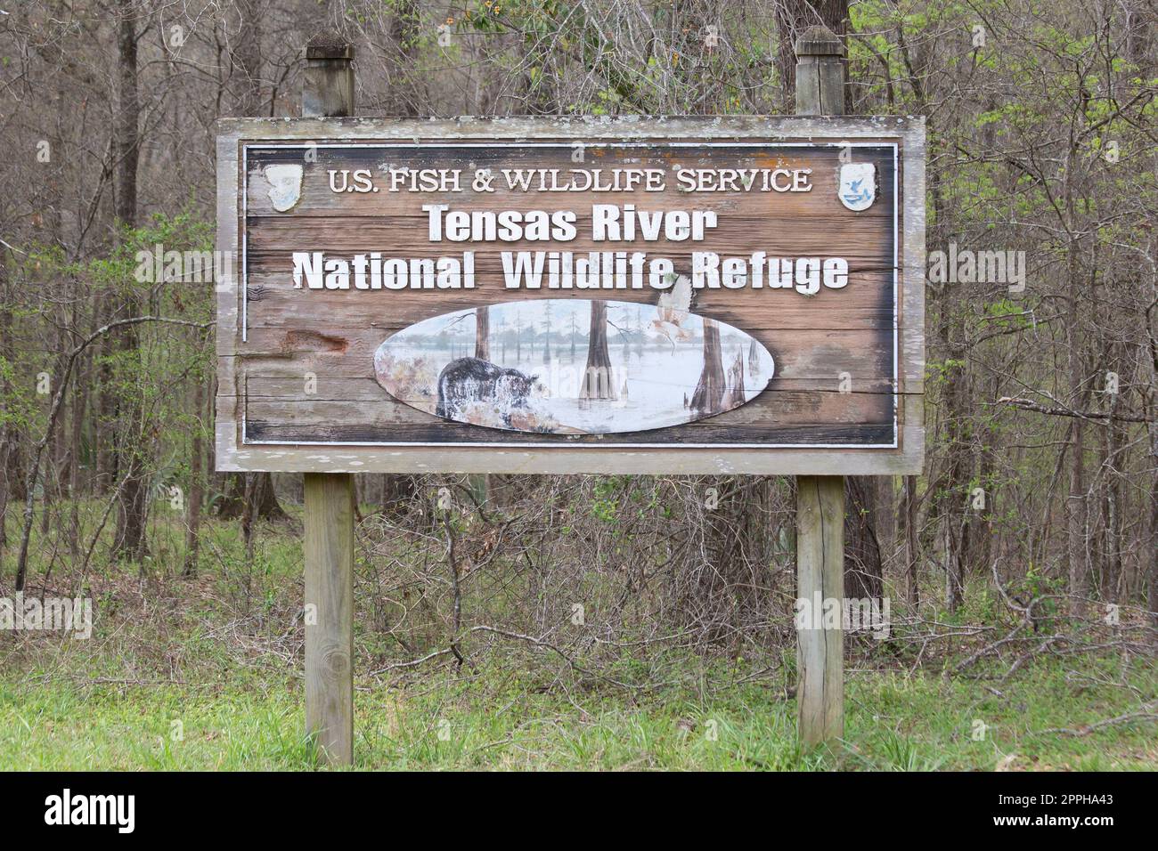 Tensas River National Wildlife Refuge Sign Stock Photo - Alamy