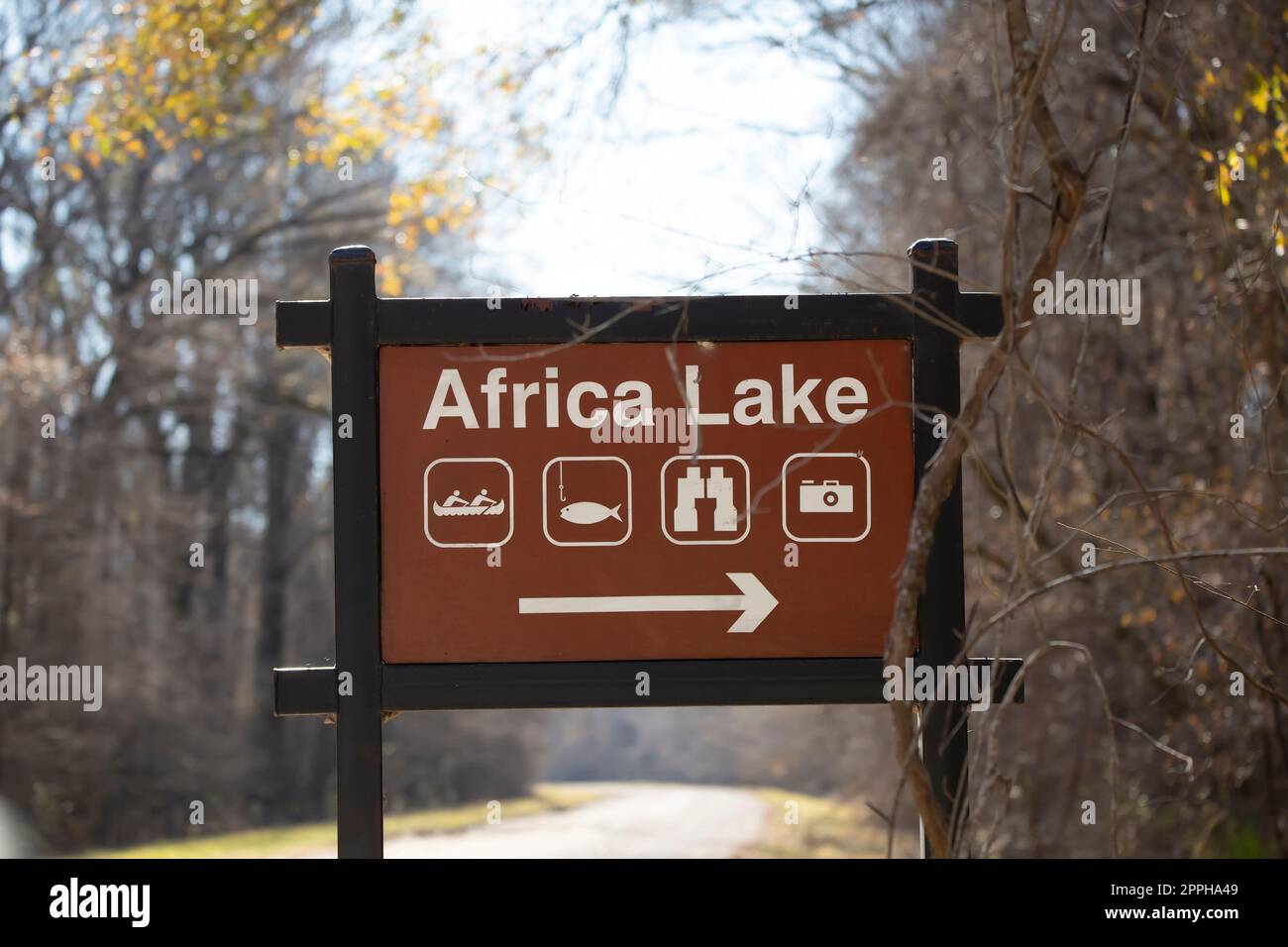 Africa Lake Tensas River National Wildlife Refuge Sign Stock Photo - Alamy