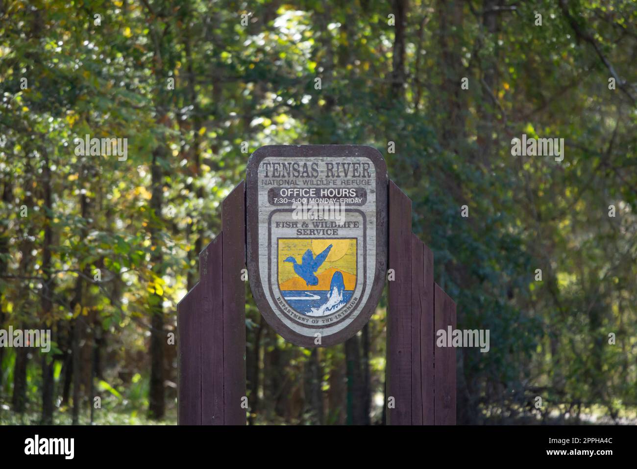 Tensas River National Wildlife Refuge Sign Stock Photo - Alamy