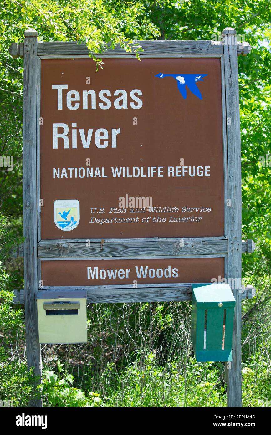 Tensas River National Willdife Refuge Sign Stock Photo - Alamy