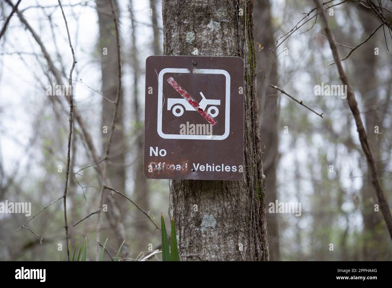 No Offroad Vehicles Sign Stock Photo - Alamy