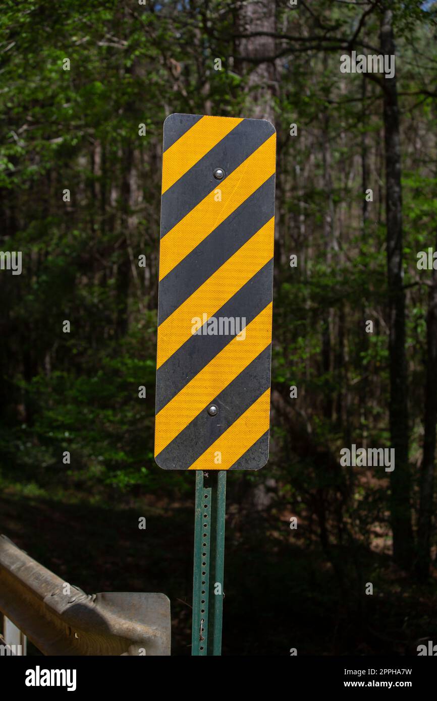 Yellow caution bridge ahead sign hi-res stock photography and images ...