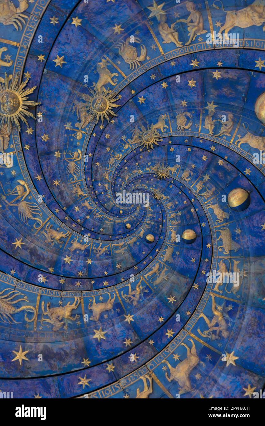 Zodiac Signs Horoscope background. Concept for fantasy and mystery ...