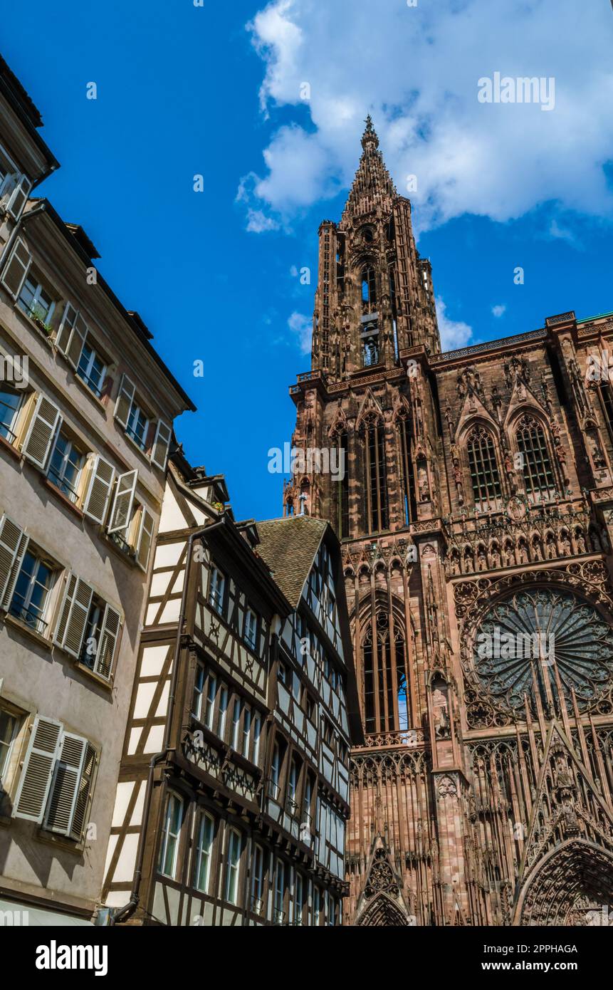 View of the Gothic cathedral in Strasbourg, France Stock Photo - Alamy
