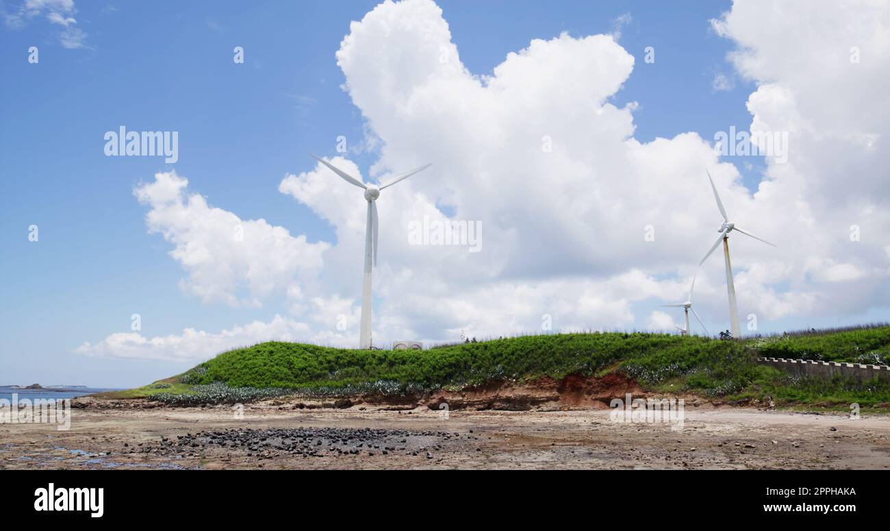 Wind turbine at the seaside Stock Photo - Alamy