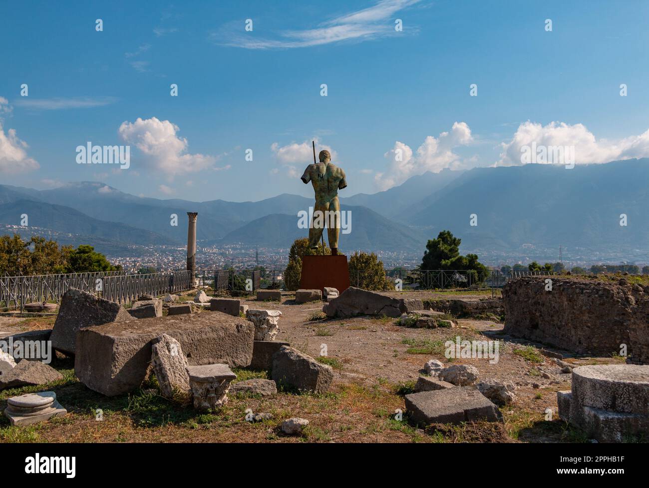 Daedalus Statue in Pompeii Stock Photo - Alamy