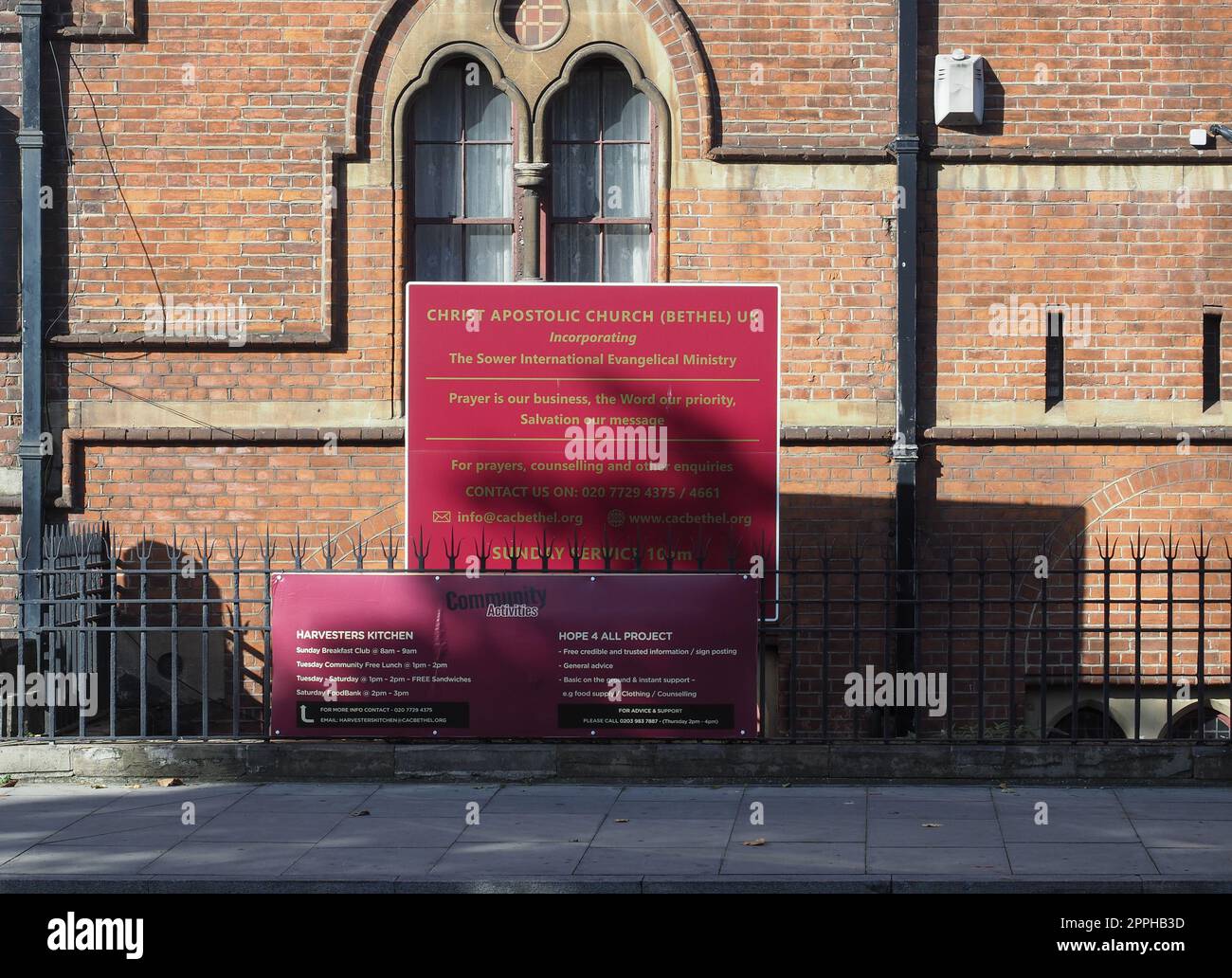 Christ Apostolic Church Bethel in London Stock Photo - Alamy