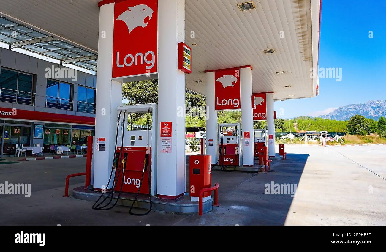 Antalya, Turkey - September 17, 2022: Long gas station Stock Photo - Alamy