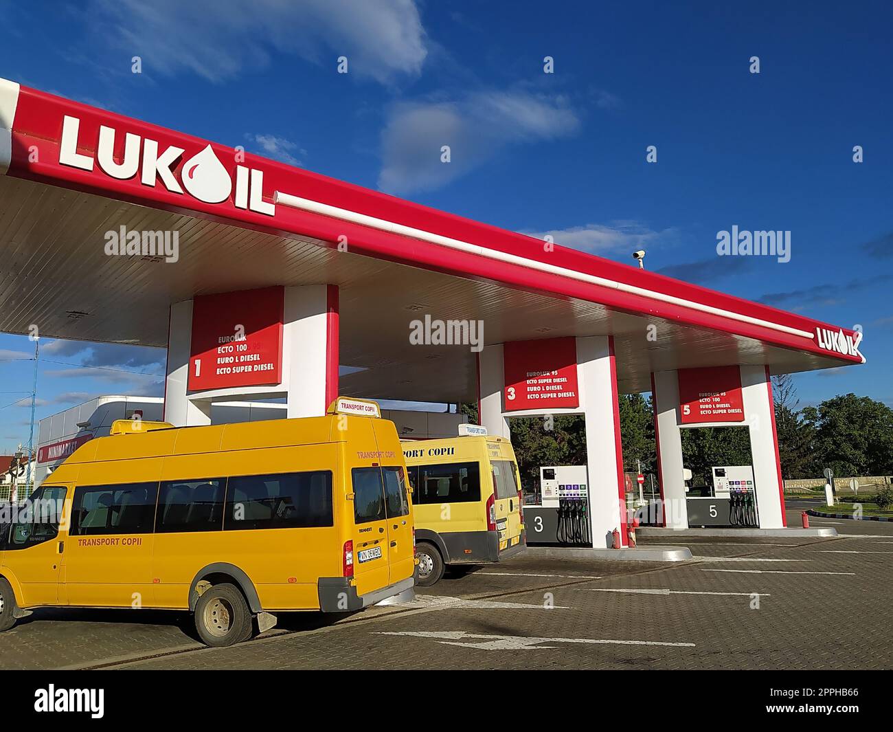 Adjud, Romania - September 12, 2022: Lukoil gas station Stock Photo - Alamy