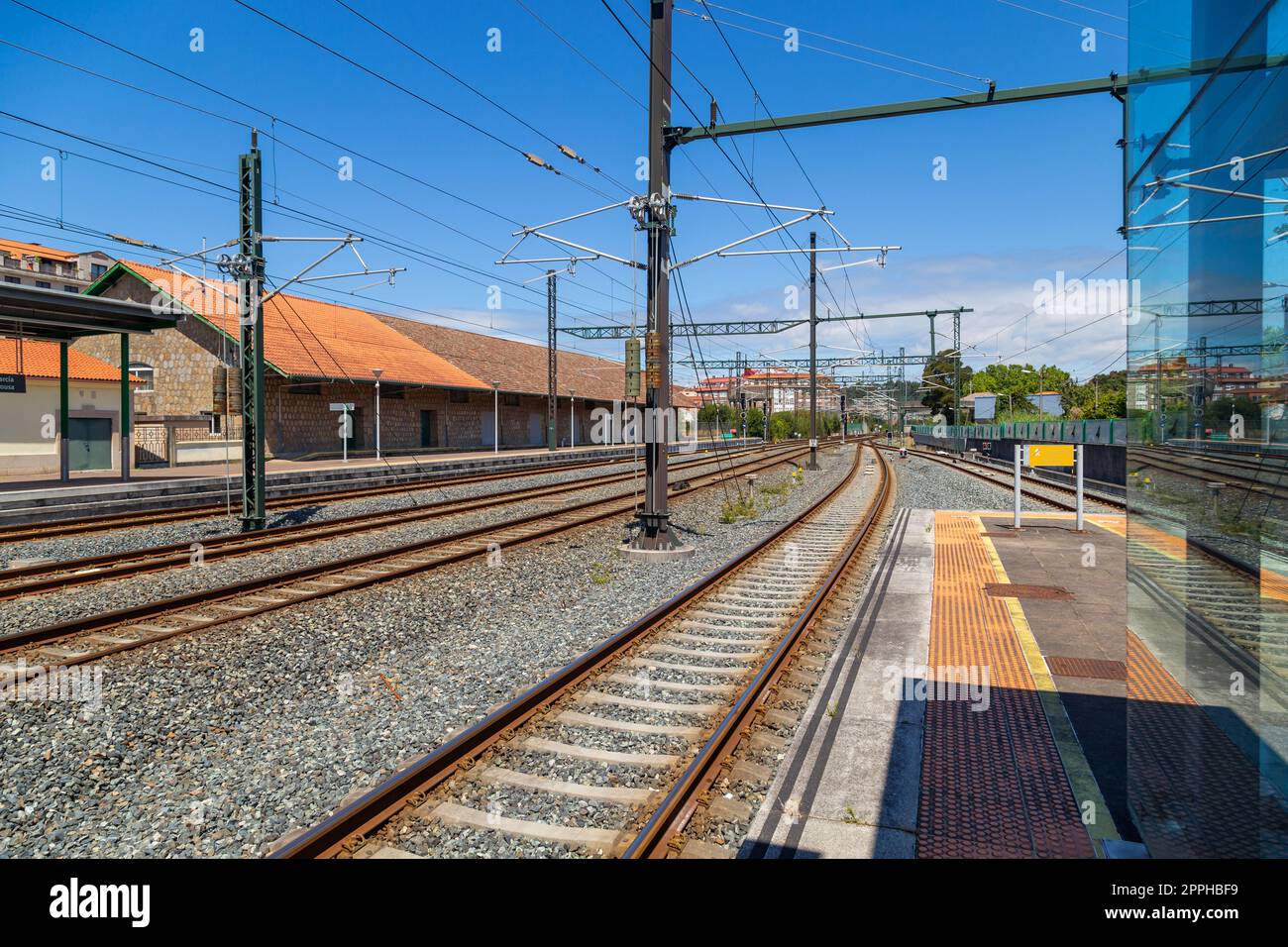 Train Station of Vilagarcia de Arousa Stock Photo - Alamy