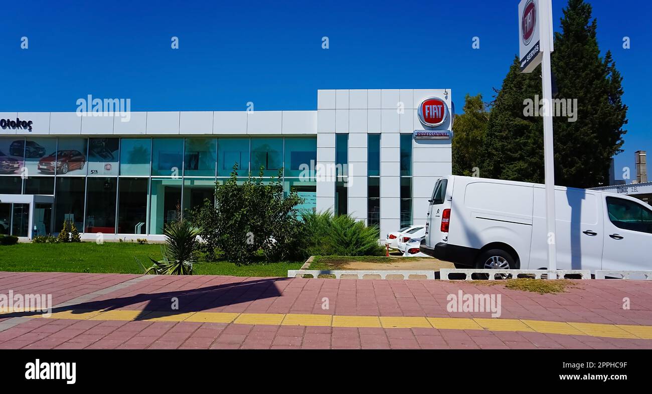 Antalya, Turkey - September 17, 2022: Fiat Automobiles company logo on ...