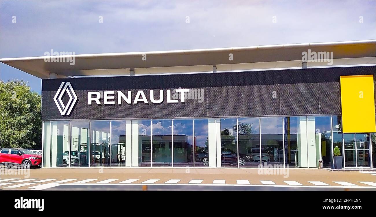 Iasi, Romania - September 11, 2022: Showroom of Renault. Showroom and ...
