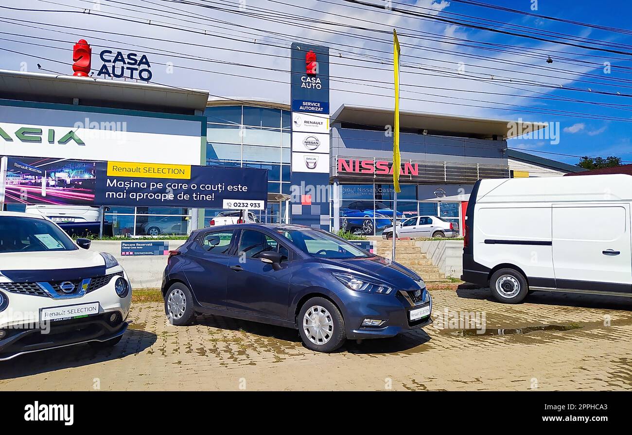 Iasi, Romania - September 11, 2022: Nissan dealership sign in front of ...