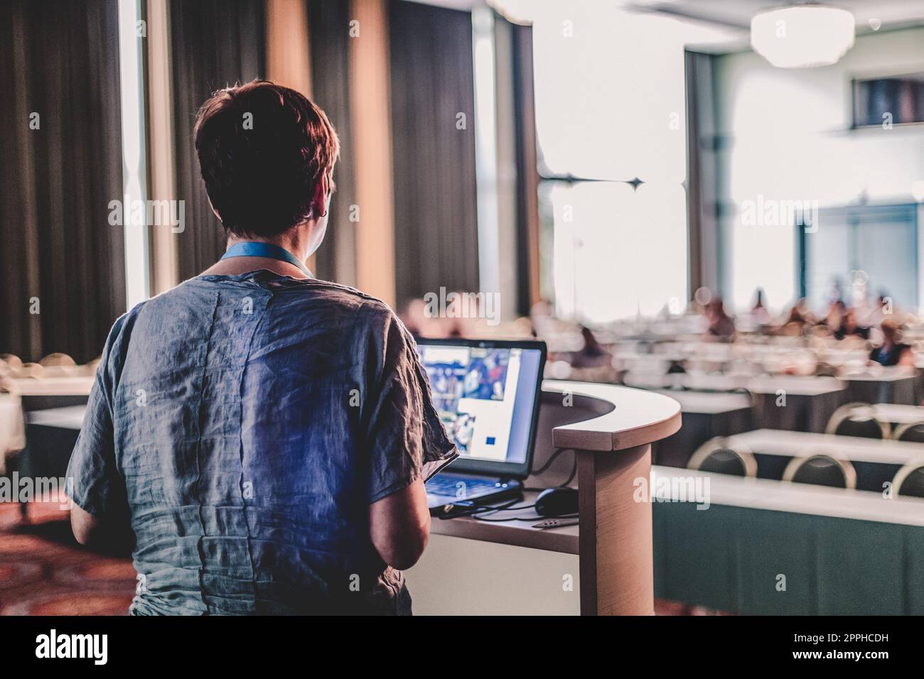 Conference room laptop speaker hi-res stock photography and images - Alamy