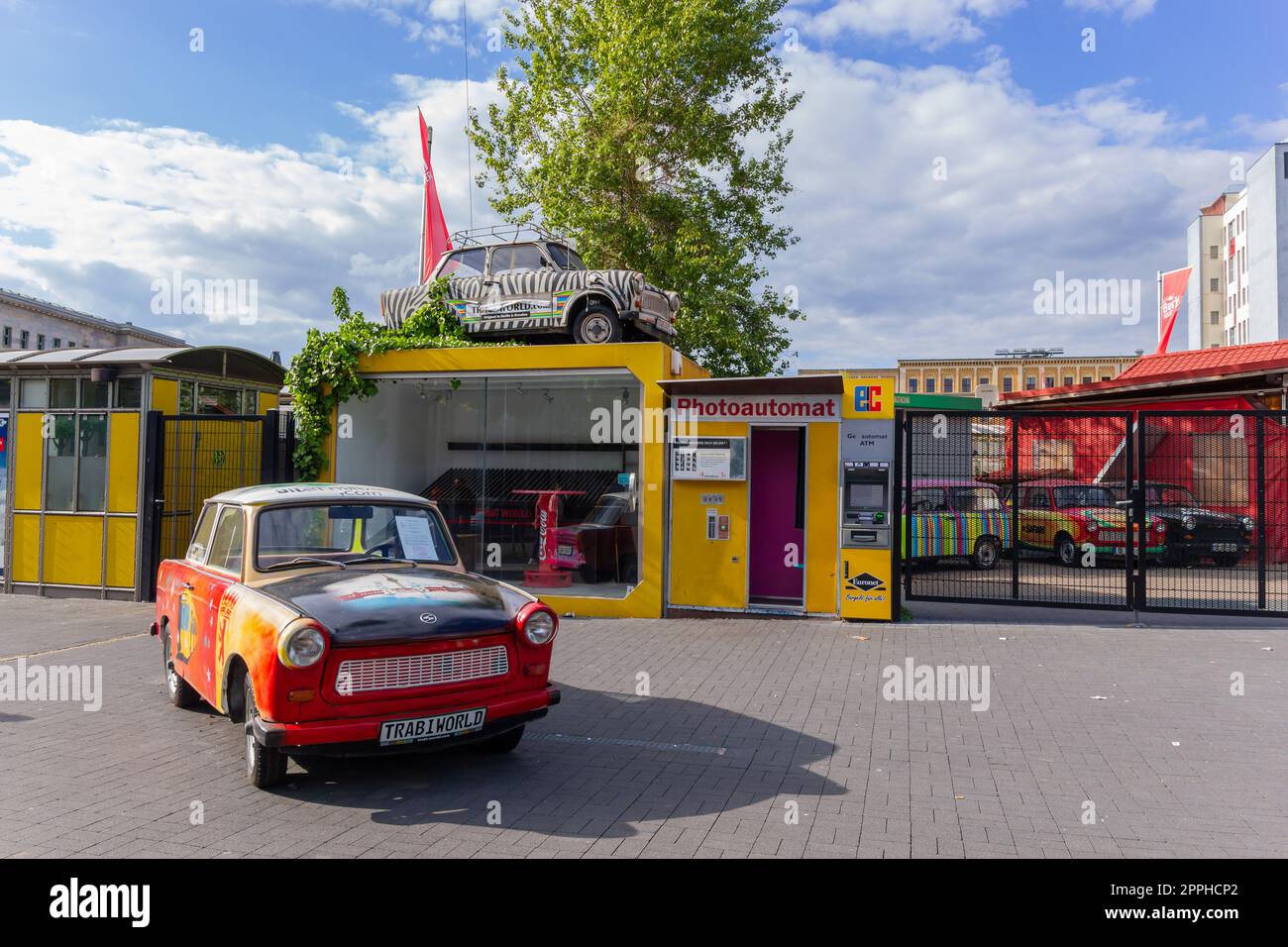 Trabi Word Center in Berlin Stock Photo - Alamy