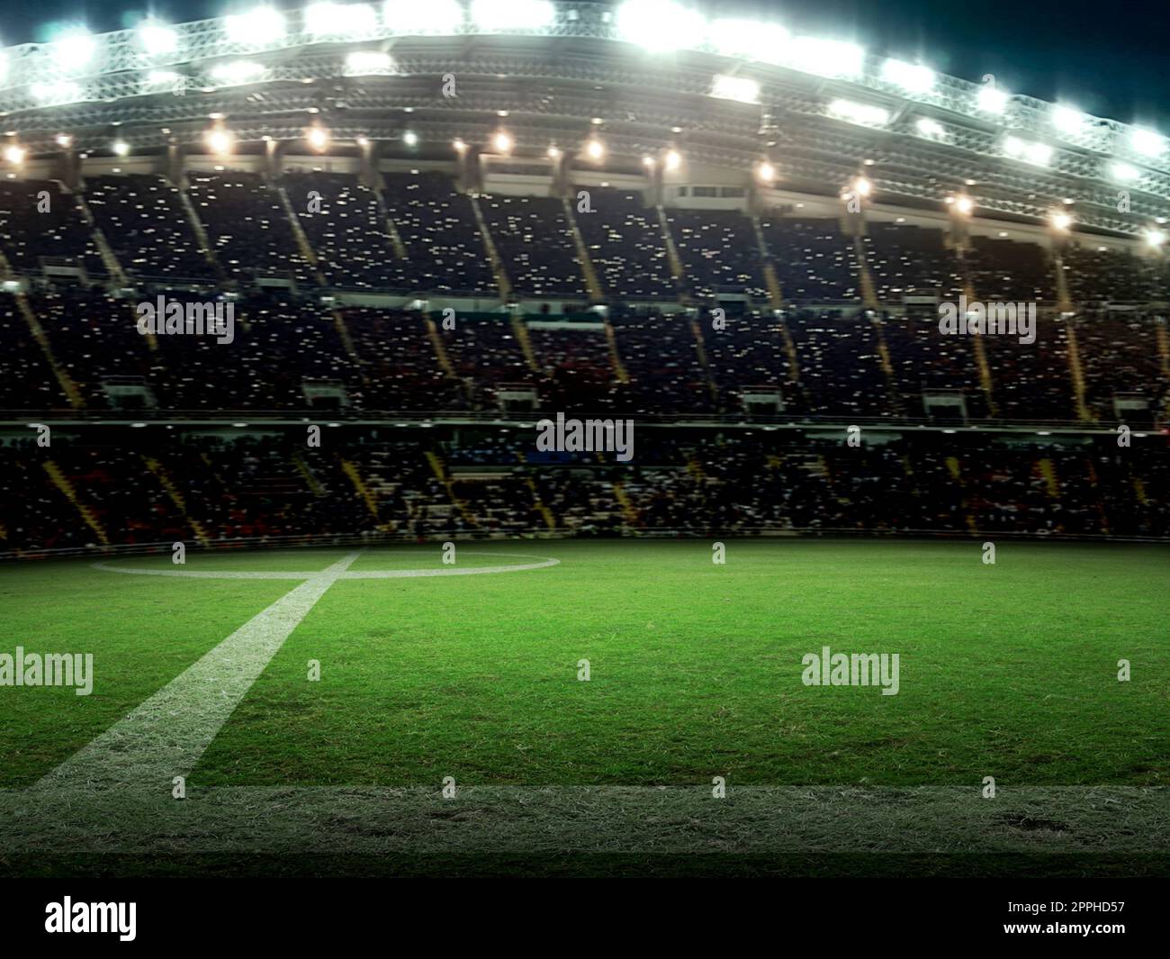 stadium with fans the night before the match Stock Photo - Alamy