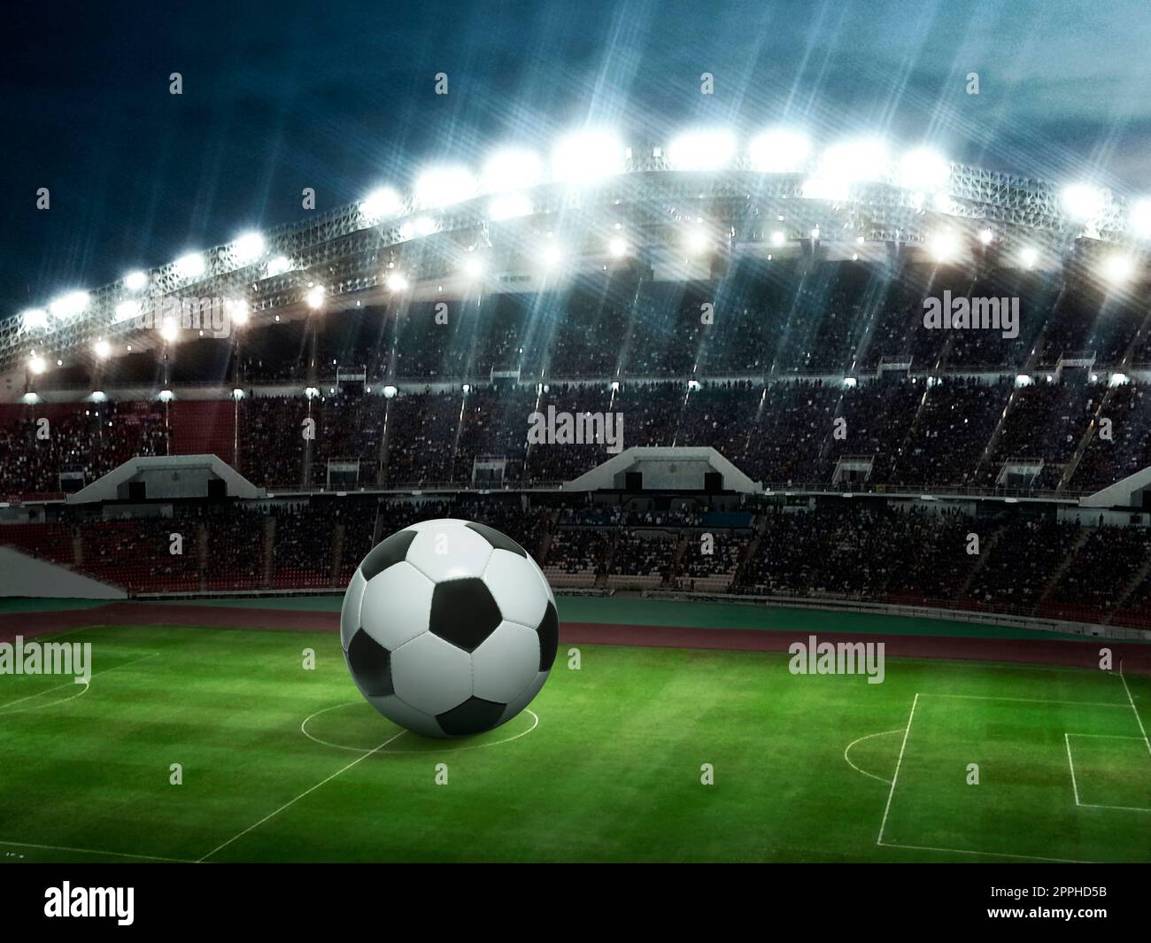 stadium with fans the night before the match Stock Photo - Alamy