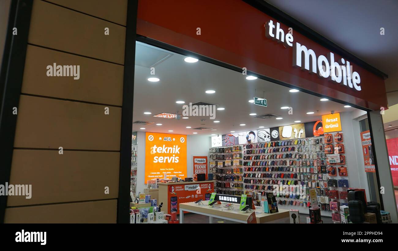 Istanbul, Turkey - September 15, 2022: The mobile store Stock Photo - Alamy