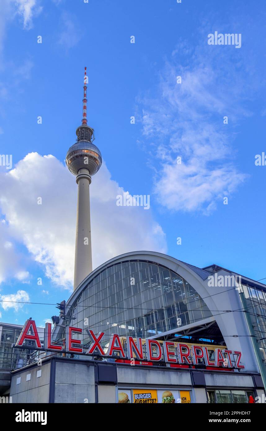 Berlin, Germany - 03. October 2022: View of the famous Alexanderplatz ...