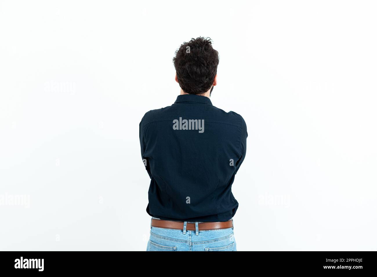 Old man standing isolated back hi-res stock photography and images - Alamy