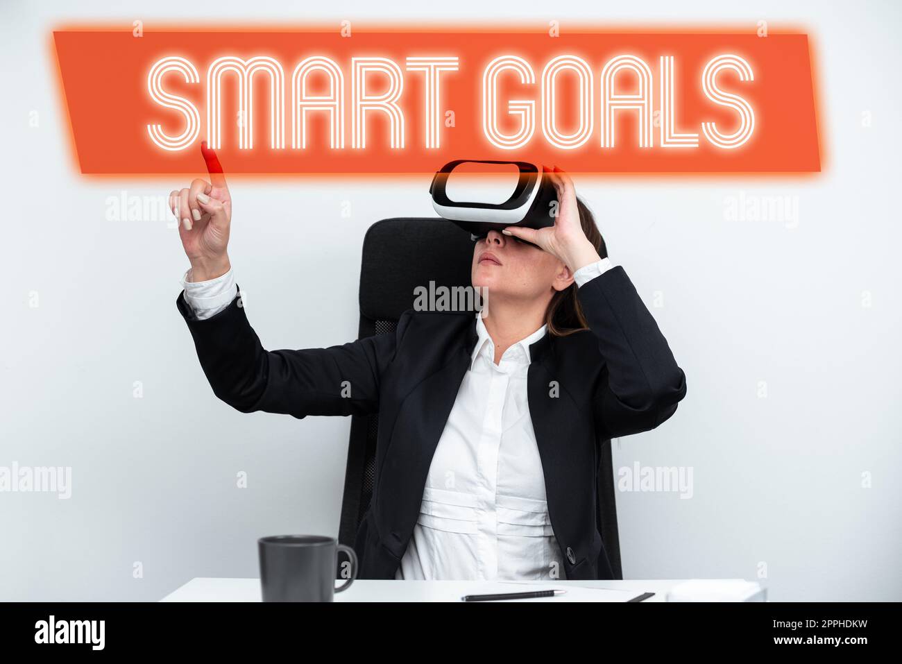Text showing inspiration Smart Goals. Internet Concept mnemonic used as ...