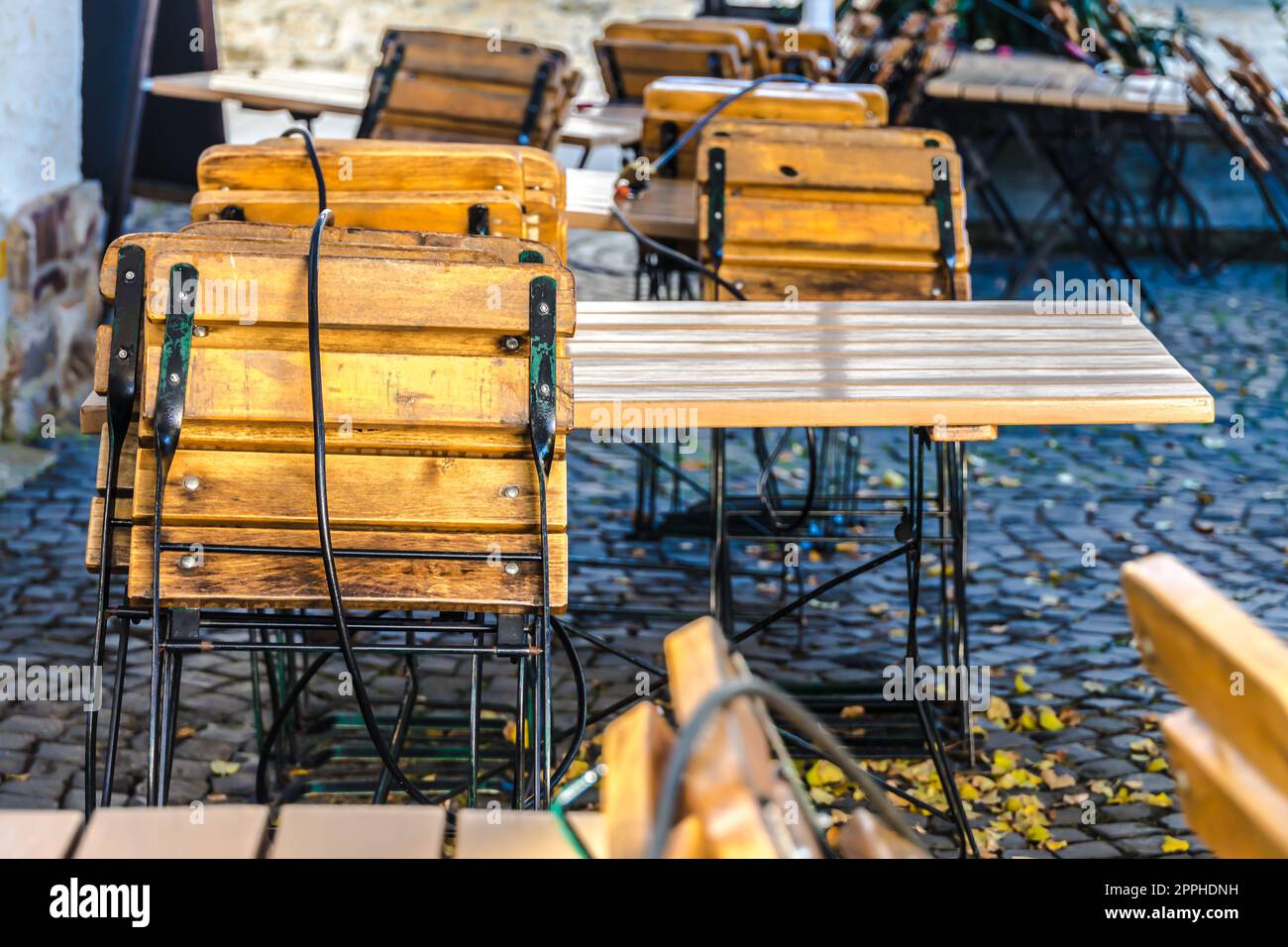 Simple outdoor tables chairs hi-res stock photography and images - Alamy