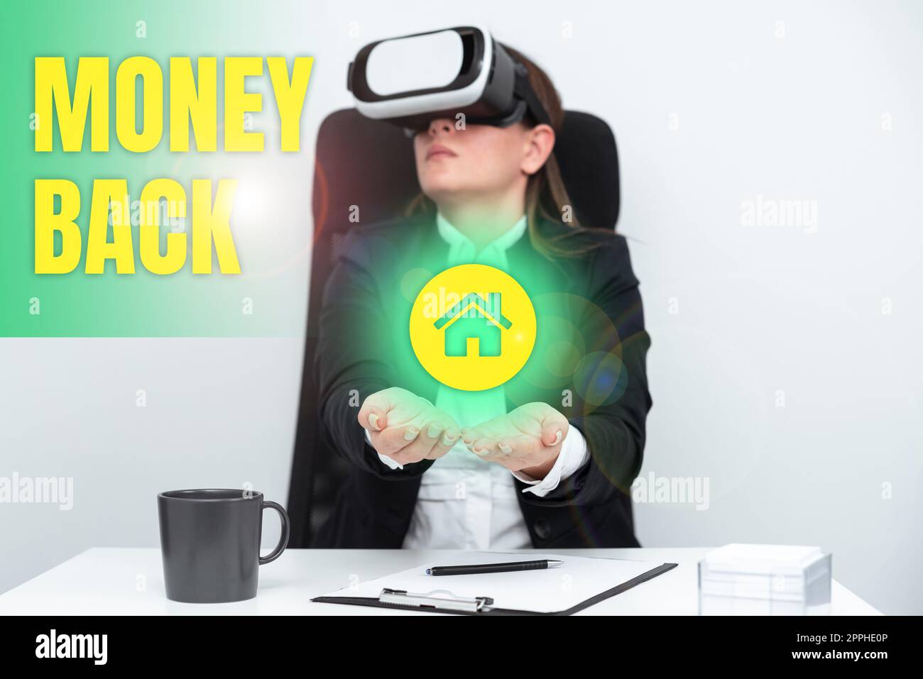 Text showing inspiration Money Back. Business approach get what you ...