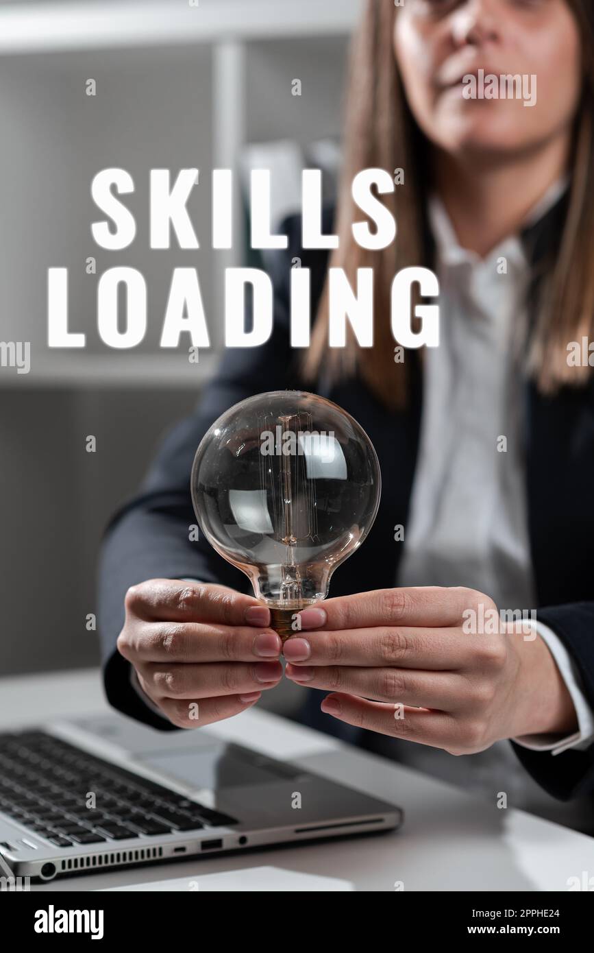 Conceptual caption Skills Loading. Conceptual photo points out the ... Conceptual caption Skills Loading. Conceptual photo points out the ...