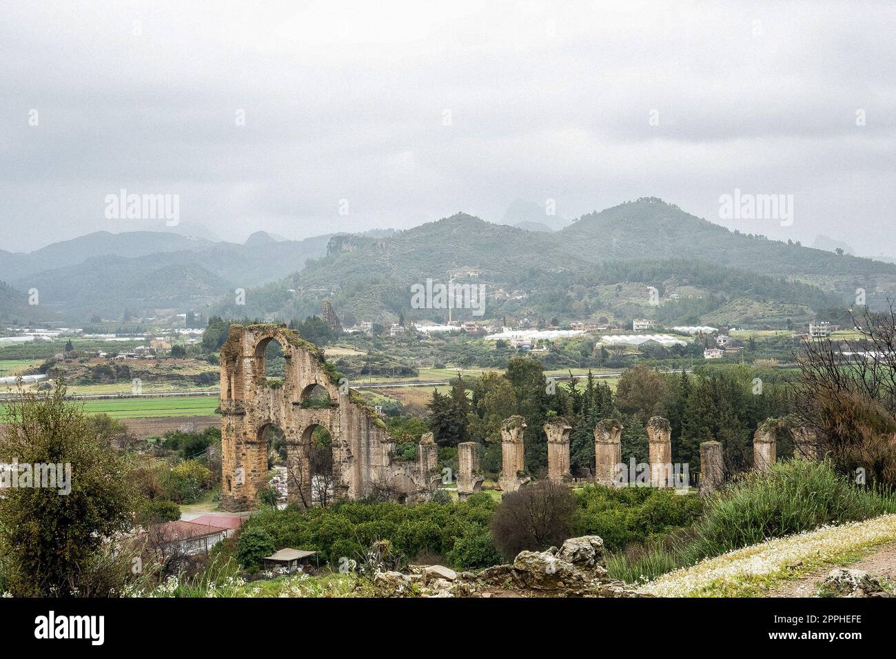 Aspendos, an ancient city located in the Antalya province of Turkey ...