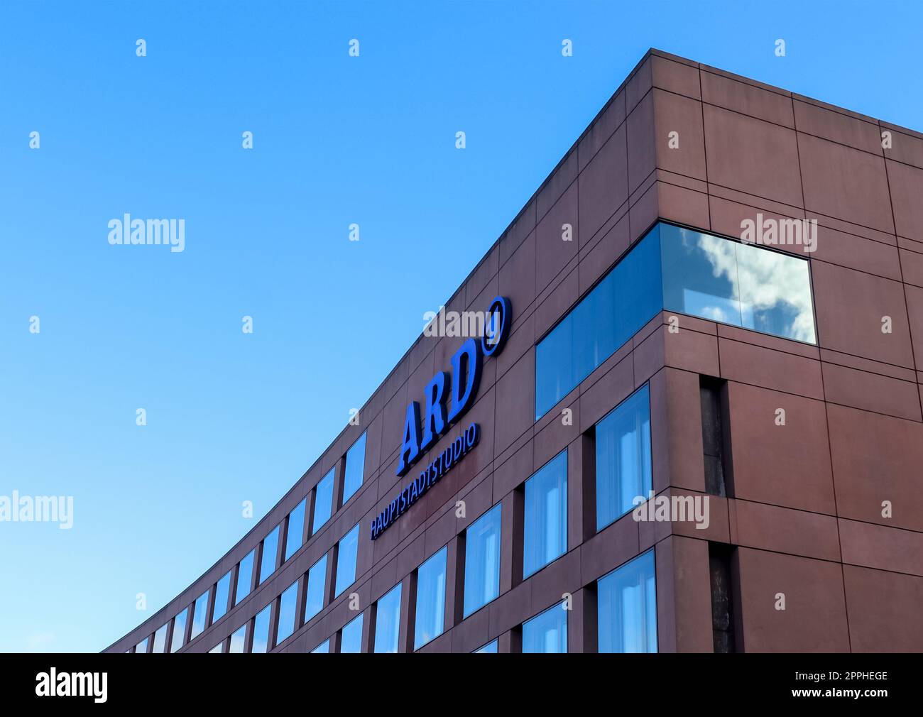 Berlin, Germany - 03. October 2022: Building and logo of the ARD ...