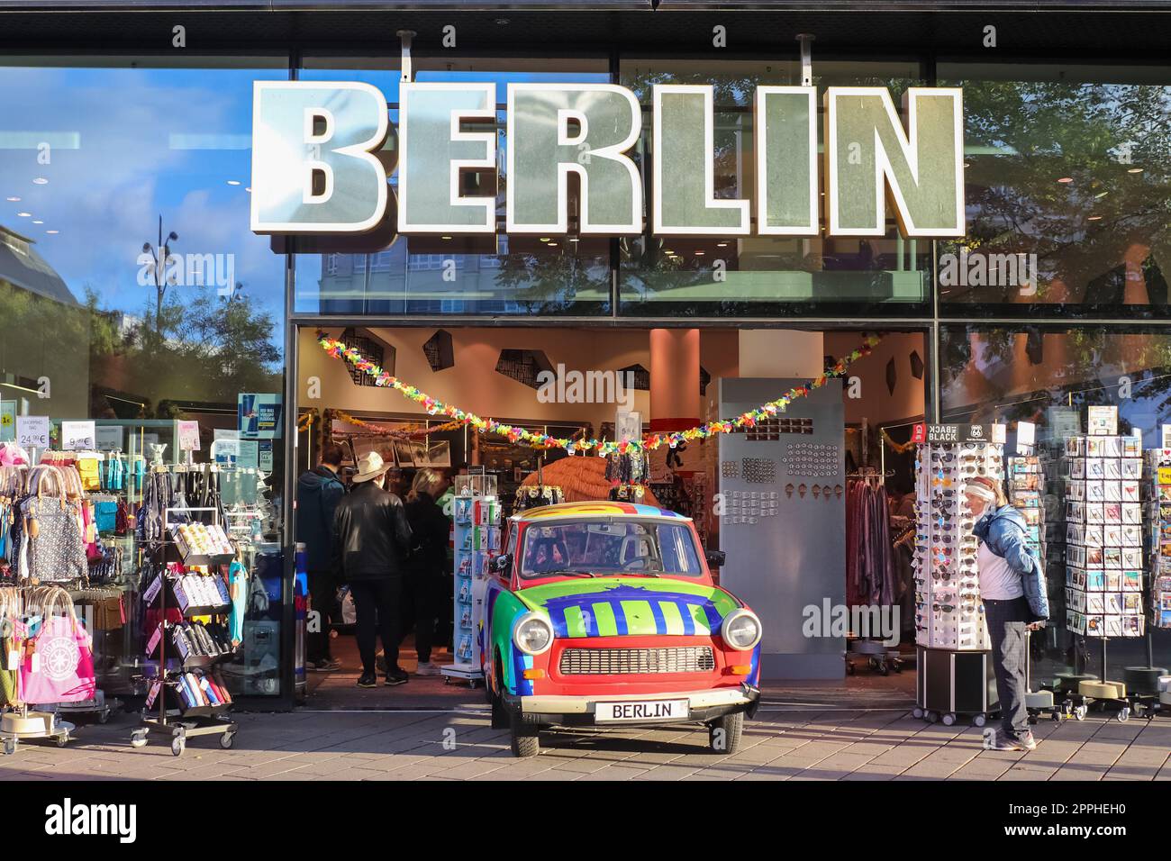 Berlin, Germany - 03. October 2022: Entrance of the Souvenir Shops ...