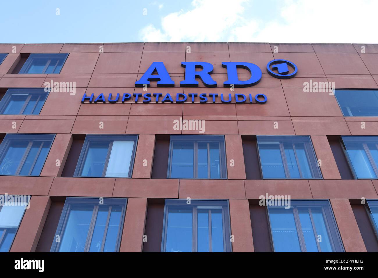 Berlin, Germany - 03. October 2022: Building and logo of the ARD ...