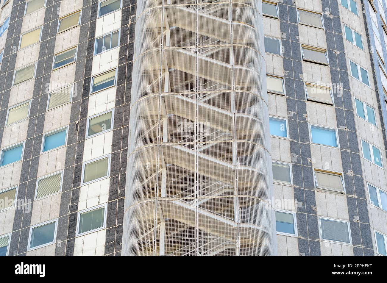 MADRID, SPAIN - OCTOBER 6, 2021: Facade detail of La Paz University ...