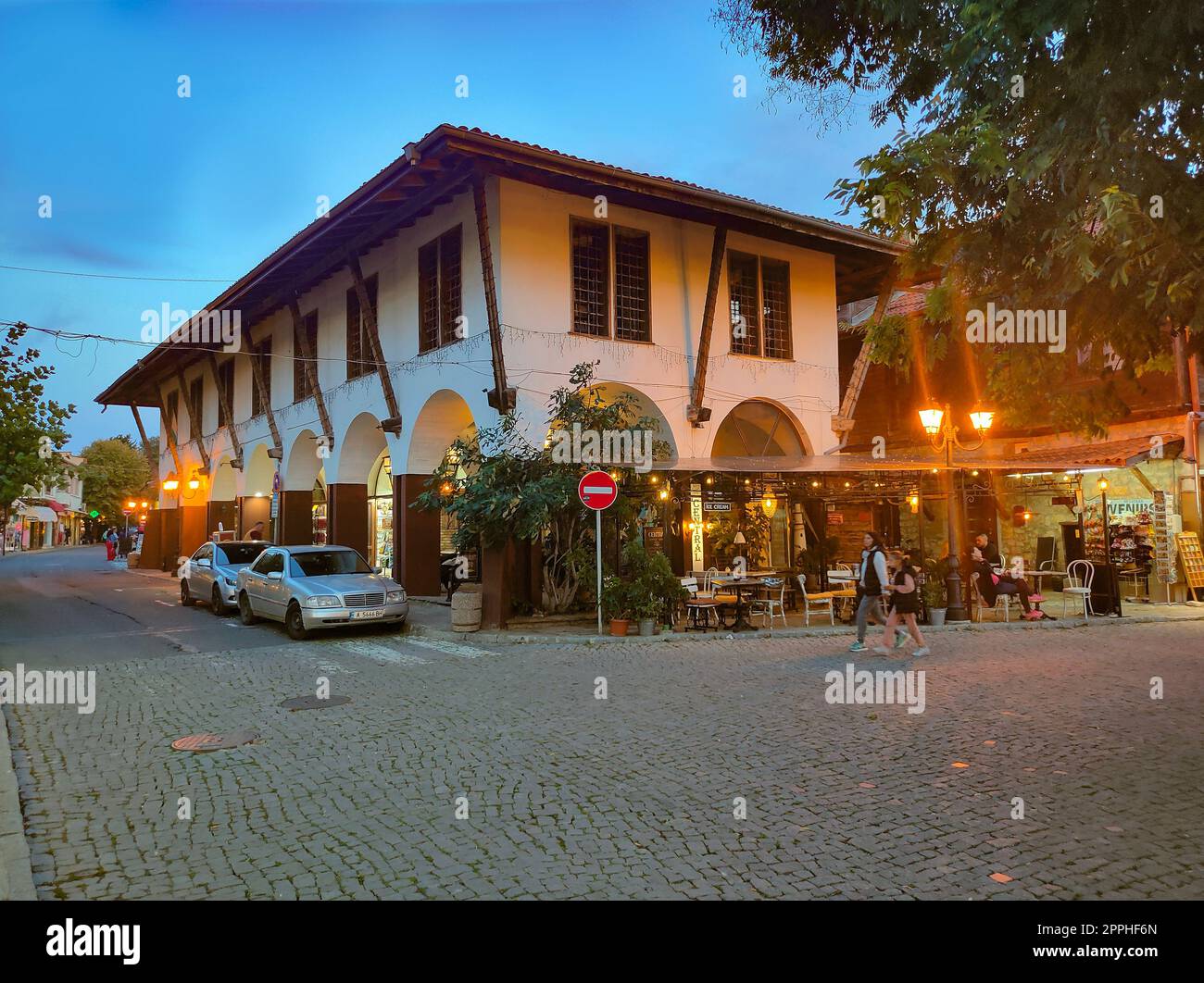Nesebar, Bulgaria - September 13, 2022: Street near historical ancient ...
