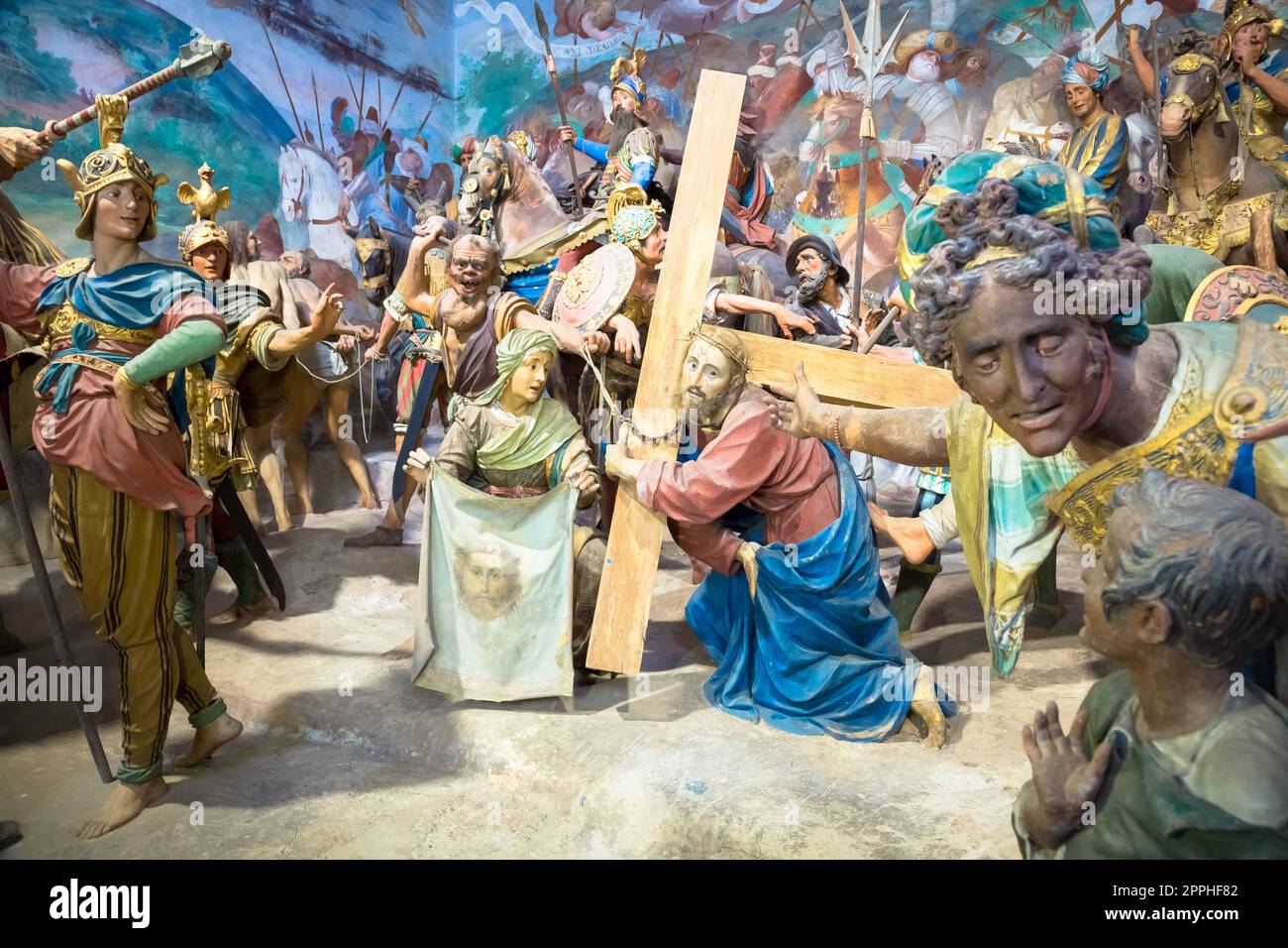 Chapel detail of the Unesco Heritage Sacro Monte di Varallo (Varallo ...