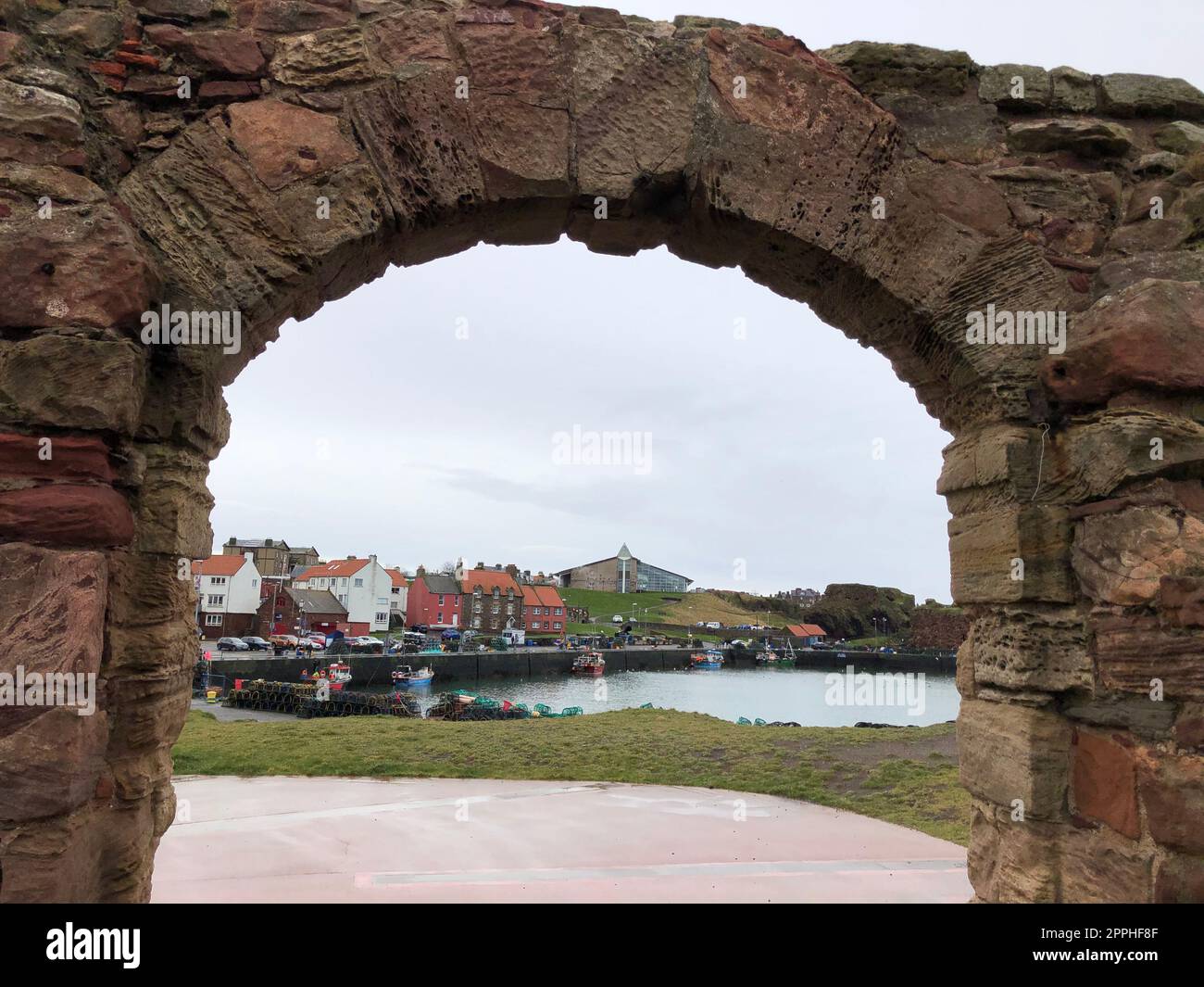 Dunbar is a town on the North Sea coast in East Lothian in the south ...